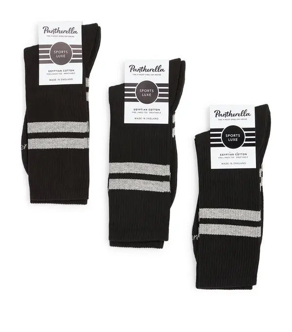 Pantherella Striped Socks - Black