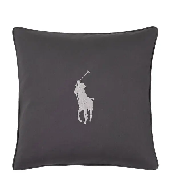 Ralph Lauren Polo Pony Cushion Cover - Grey