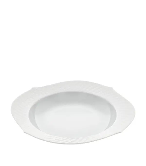 MEISSEN Porcelain Waves Relief Soup Plate