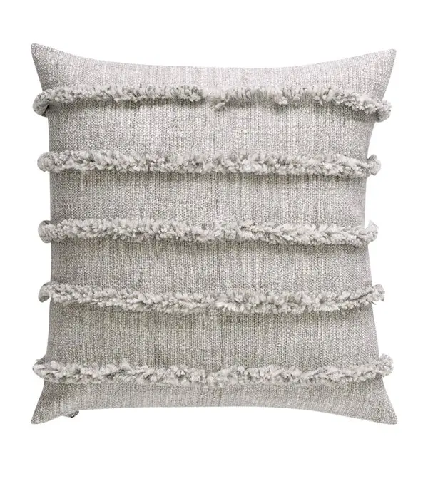 DE LE CUONA Linen-blend Rogue Cushion - White
