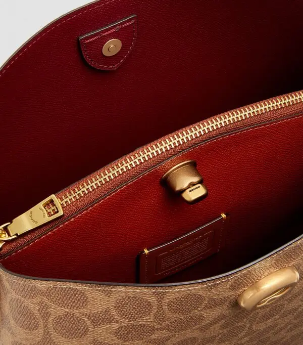 COACH Leather Willow Bucket Bag