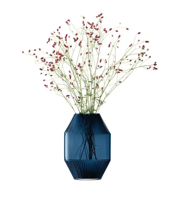 LSA INTERNATIONAL Glass Rotunda Vase - Blue