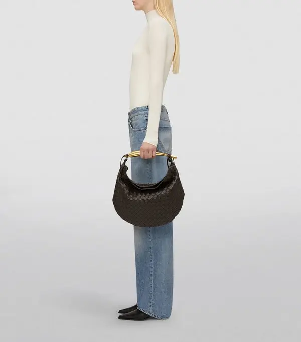 Bottega Veneta Medium Sardine Shoulder Bag - Brown