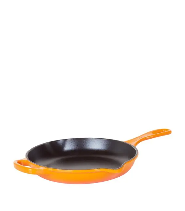 LE CREUSET Cast Iron Skillet - Orange