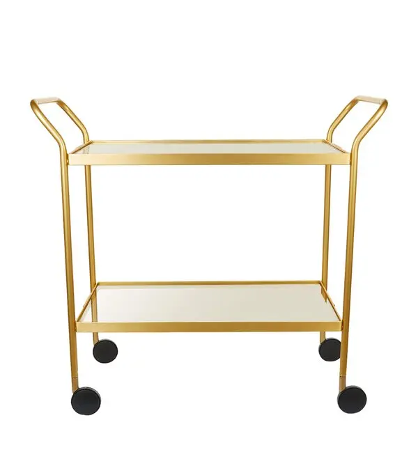 KAYMET Two-tier Serving Trolley - Gold