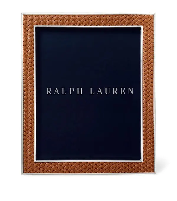 Ralph Lauren Leather Brockton Photo Frame - Black