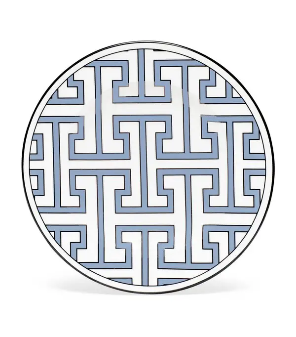 O.W.LONDON Maze Tea Plate - Blue