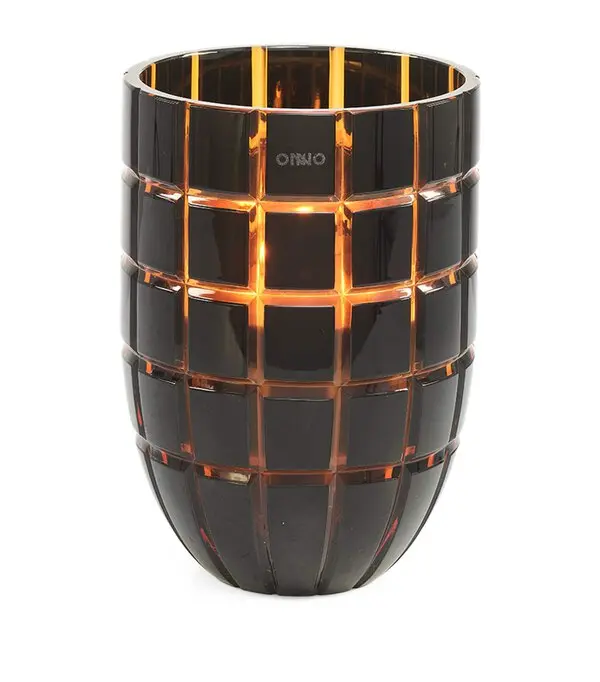 ONNO Extra Large Gold Forever Crystal Candle - Black
