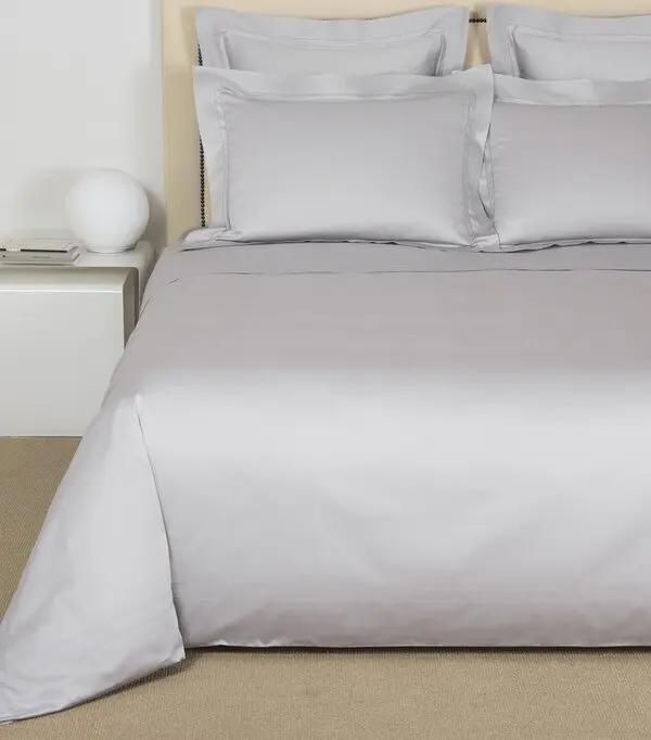 Frette Doppio Ajour Oxford Pillowcase - Grey