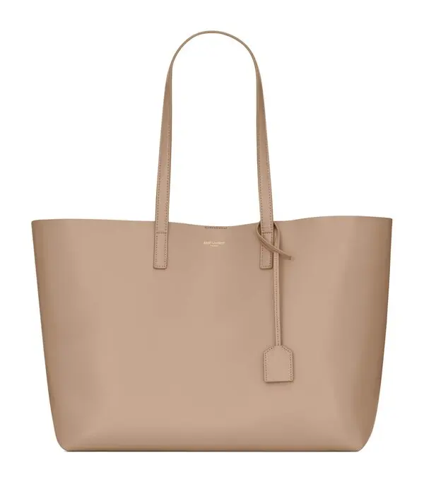Saint Laurent East/west Shopper Bag - Beige