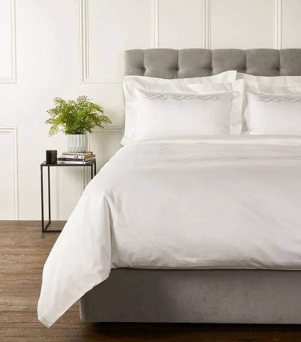 Frette Pearls Super King Flat Sheet - Grey