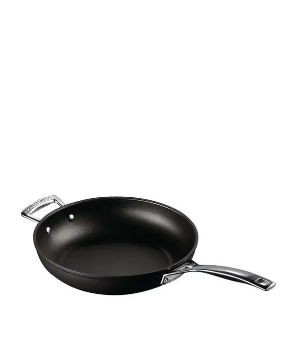 LE CREUSET Toughened Non-stick Deep Frying Pan - Black
