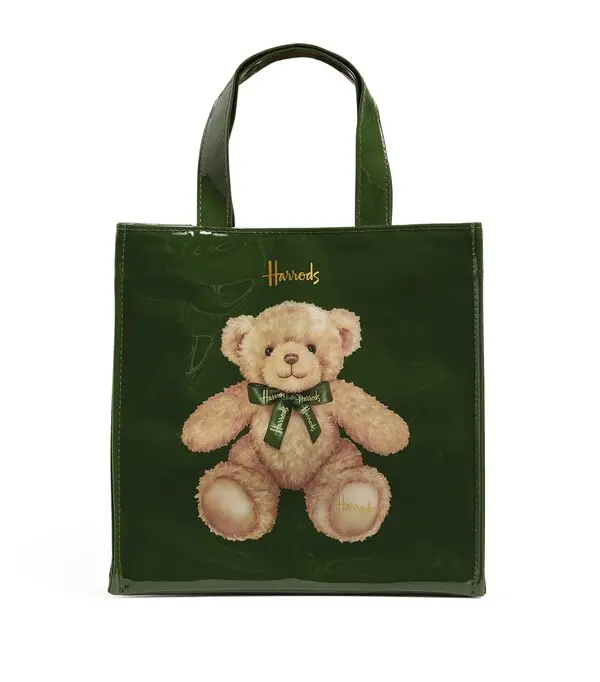 Harrods Jacob Bear Small Shopper Bag - Green | Editorialist