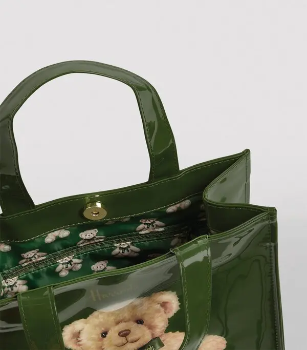 Harrods Jacob Bear Small Shopper Bag - Green | Editorialist
