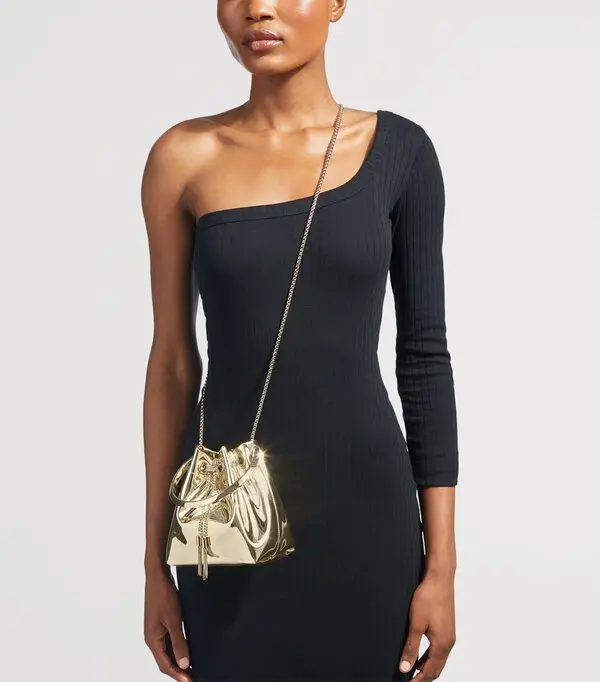 JIMMY CHOO Bon Bon Top-handle Bag - Gold
