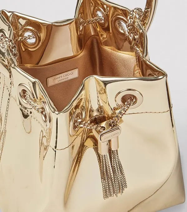 JIMMY CHOO Bon Bon Top-handle Bag - Gold