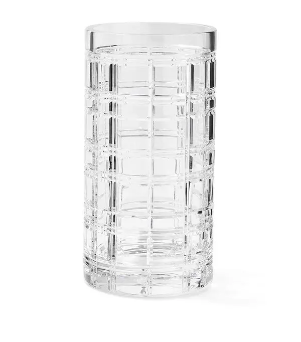 Ralph Lauren Small Hudson Plaid Vase - Clear