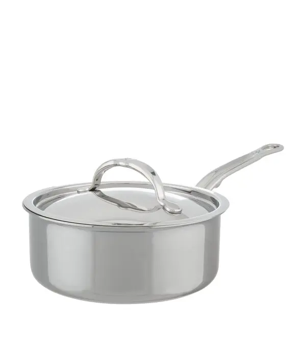 HESTAN Nanobond Saucepan With Lid - Stainless
