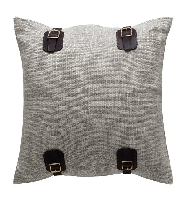 DE LE CUONA Maroc Buckle Cushion - Beige