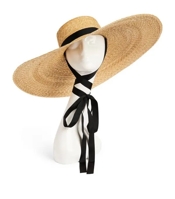 Eliurpi Straw Maxi Boater Hat