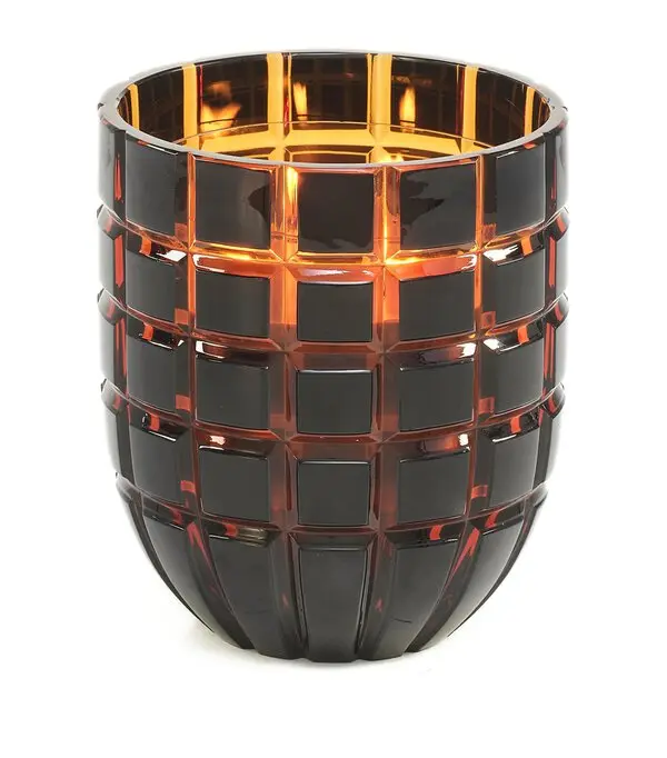 ONNO Medium Gold Forever Crystal Candle - Black