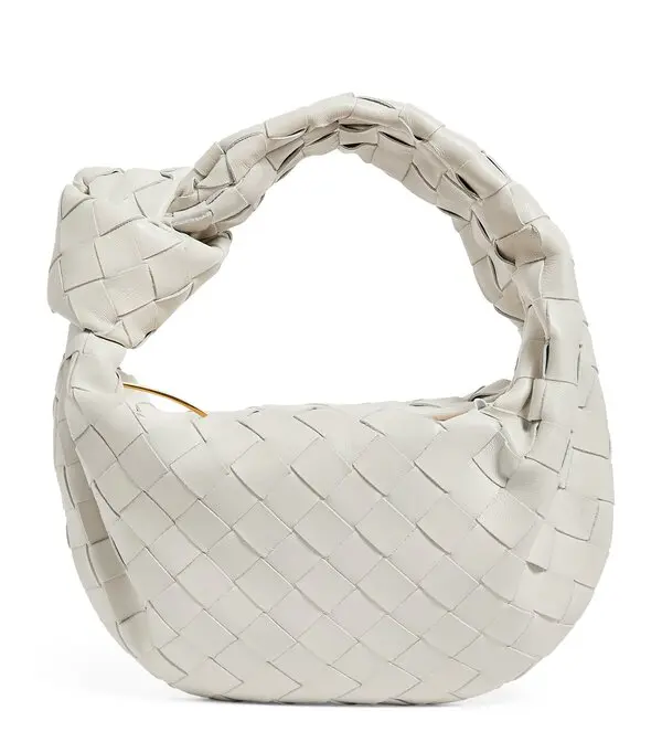Bottega Veneta Mini Leather Jodie Bag - White