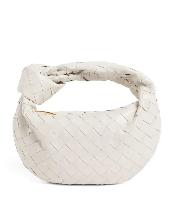 Bottega Veneta Mini Leather Jodie Bag - White