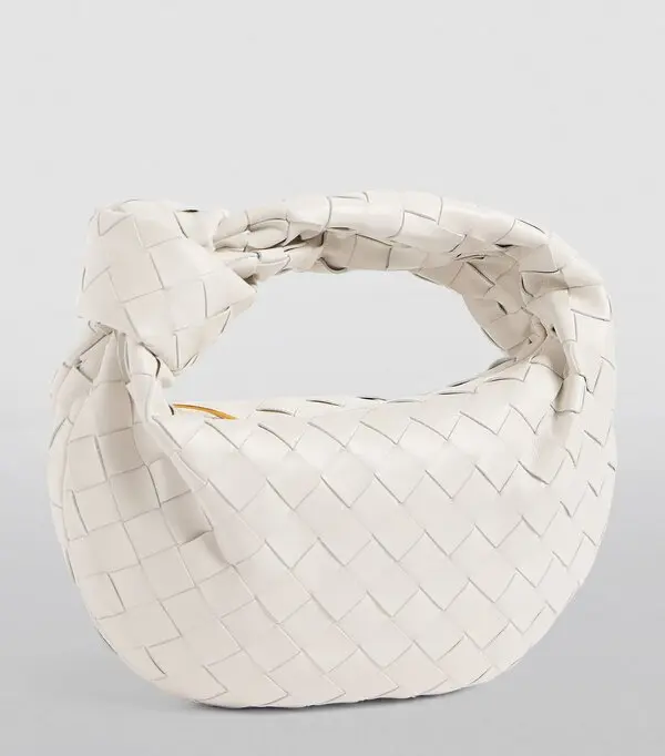 Bottega Veneta Mini Leather Jodie Bag - White