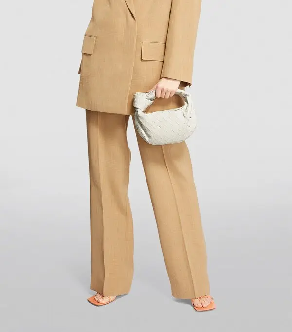 Bottega Veneta Mini Leather Jodie Bag - White
