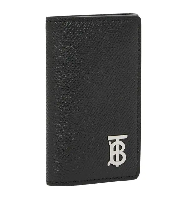 Burberry Leather Tb Monogram Folding Key Case
