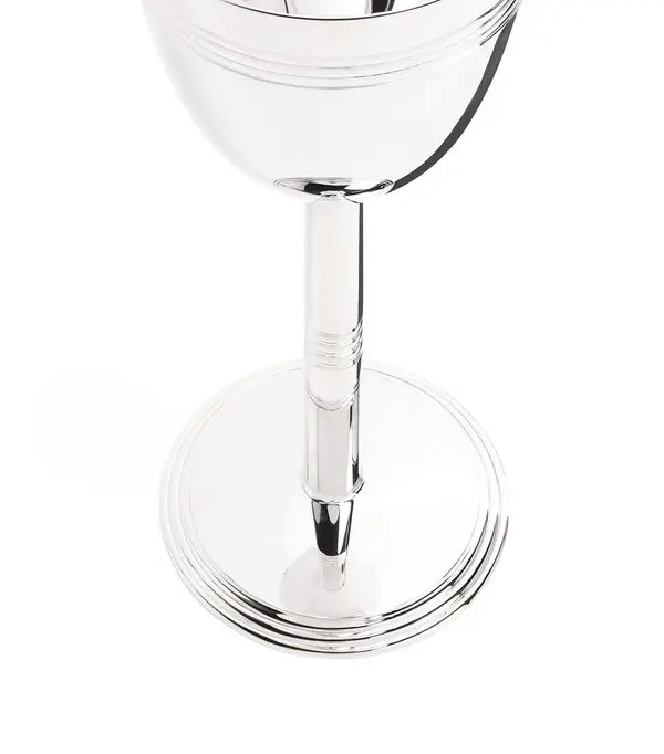 Christofle Plated Judaique Kiddush Cup And Saucer