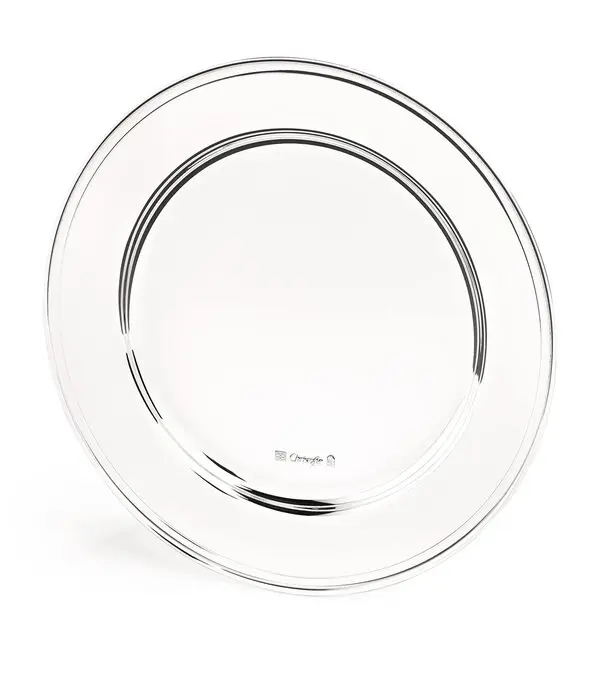 Christofle Plated Judaique Kiddush Cup And Saucer