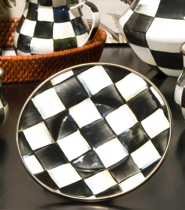 MACKENZIE-CHILDS Courtly Check Saucer
