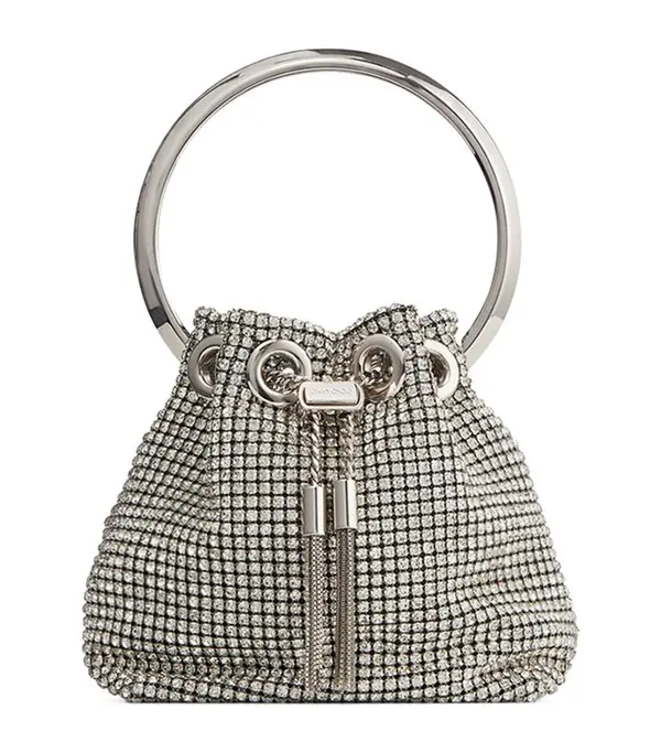 JIMMY CHOO Bon Bon Top-handle Bag - Silver