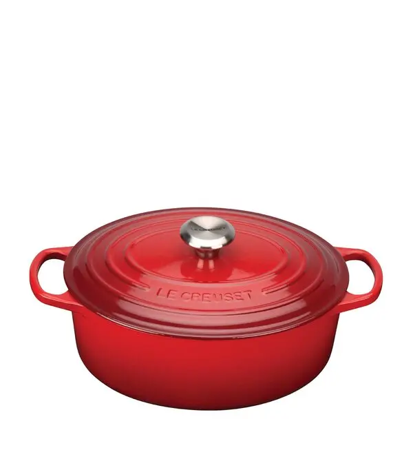 LE CREUSET Cast Iron Oval Casserole Dish - Cerise