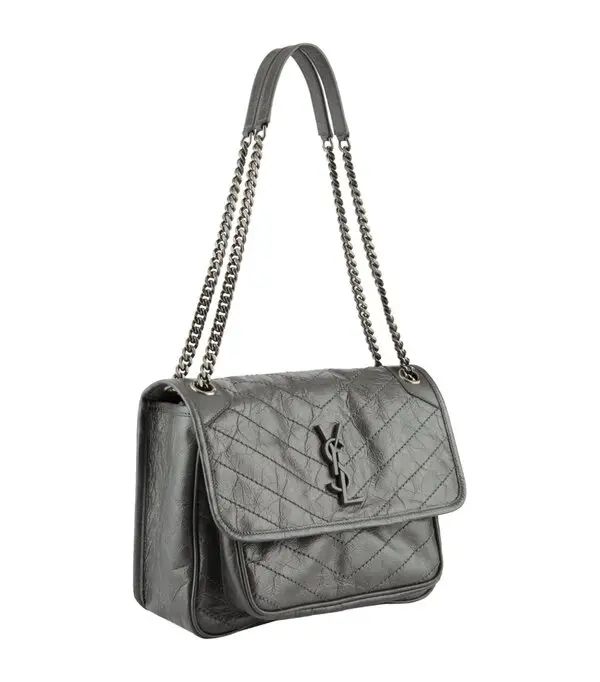 Saint Laurent Medium Niki Shoulder Bag - Grey