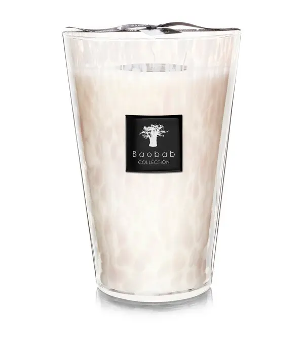 BAOBAB COLLECTION Pearls Maxi Candle - White