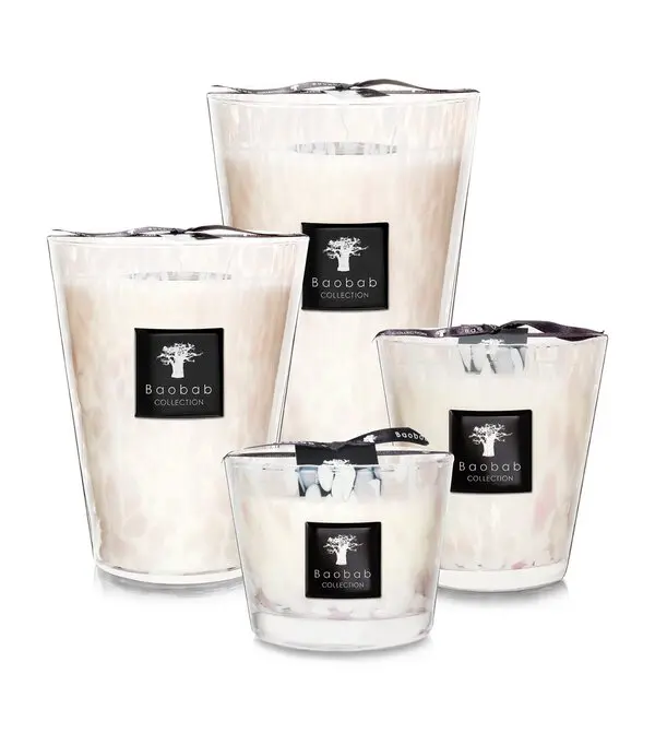 BAOBAB COLLECTION Pearls Maxi Candle - White