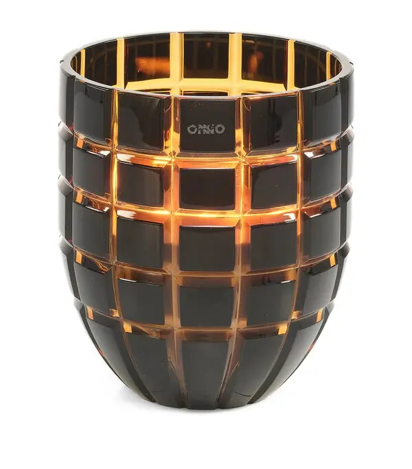 ONNO Large Gold Forever Crystal Candle - Black