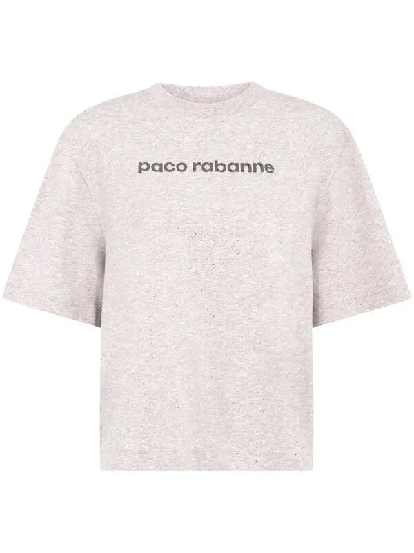 Rabanne Logo-print Rhinestone T-shirt