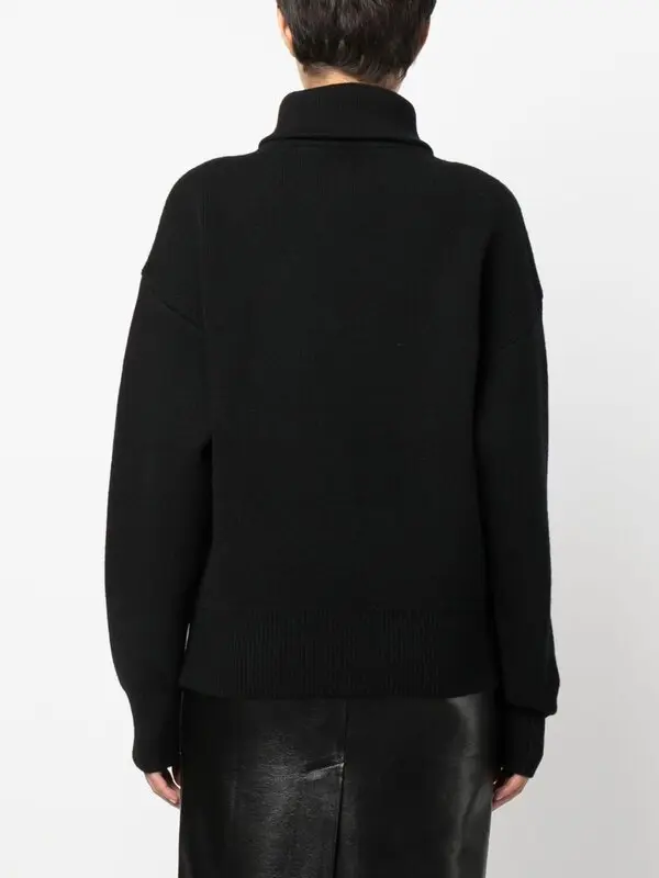 Coperni Logo Patch Half-zip Jumper - Black