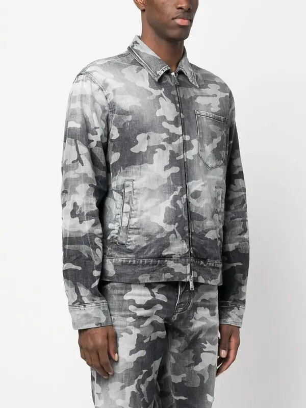 Dsquared2 Camouflage-pattern Denim Jacket
