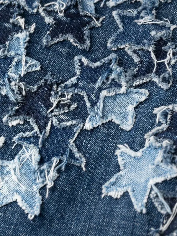Dsquared2 Cropped Star Embellished Jeans