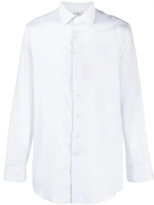 Etro Patterned-jacquard Cotton Shirt