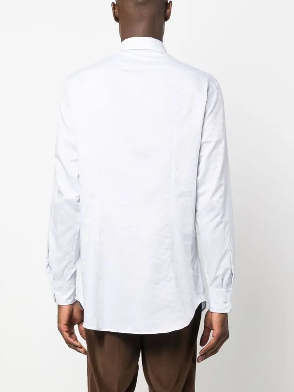 Etro Patterned-jacquard Cotton Shirt