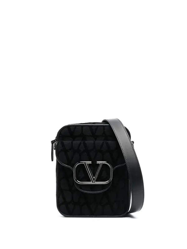 Valentino Garavani Locò Toile Iconographe Crossbody Bag - Black
