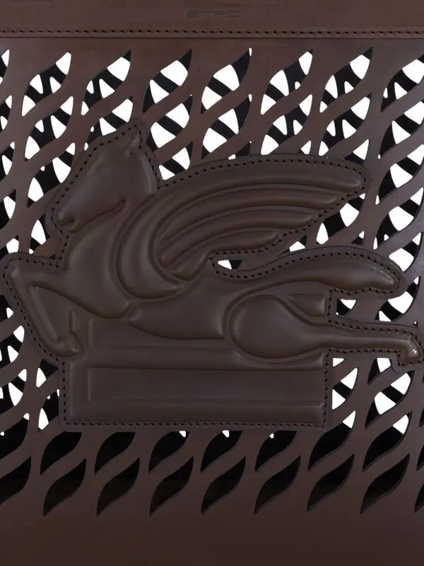 Etro Pegaso-motif Laser-cut Tote