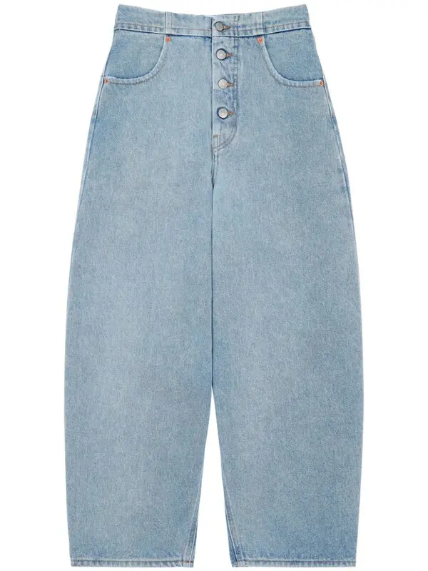 MAISON MARGIELA Mid-rise Cropped Jeans - Blue