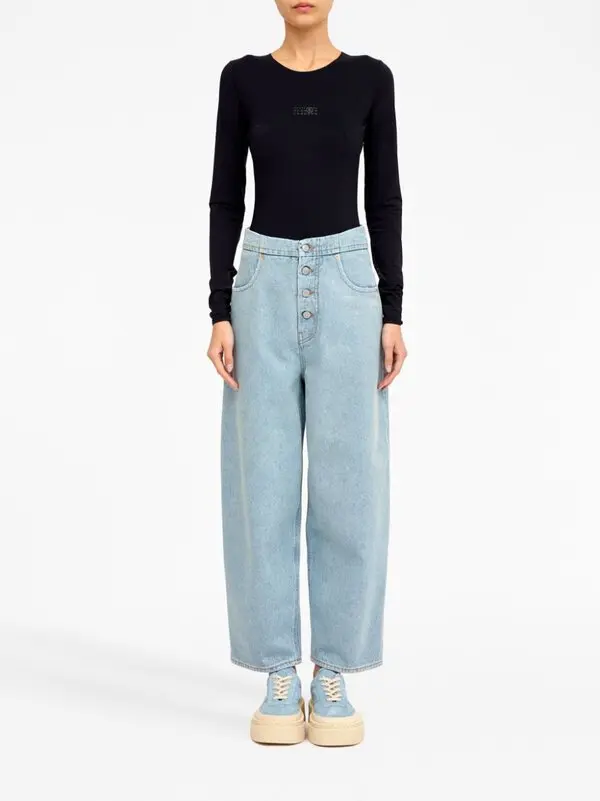 MAISON MARGIELA Mid-rise Cropped Jeans - Blue