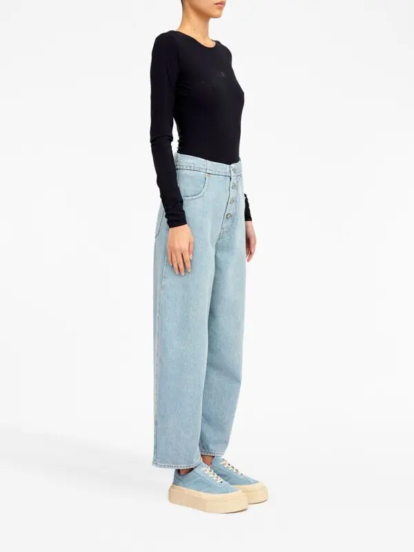 MAISON MARGIELA Mid-rise Cropped Jeans - Blue